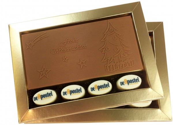 Bedruckte Pralinen-Box | Schokologo